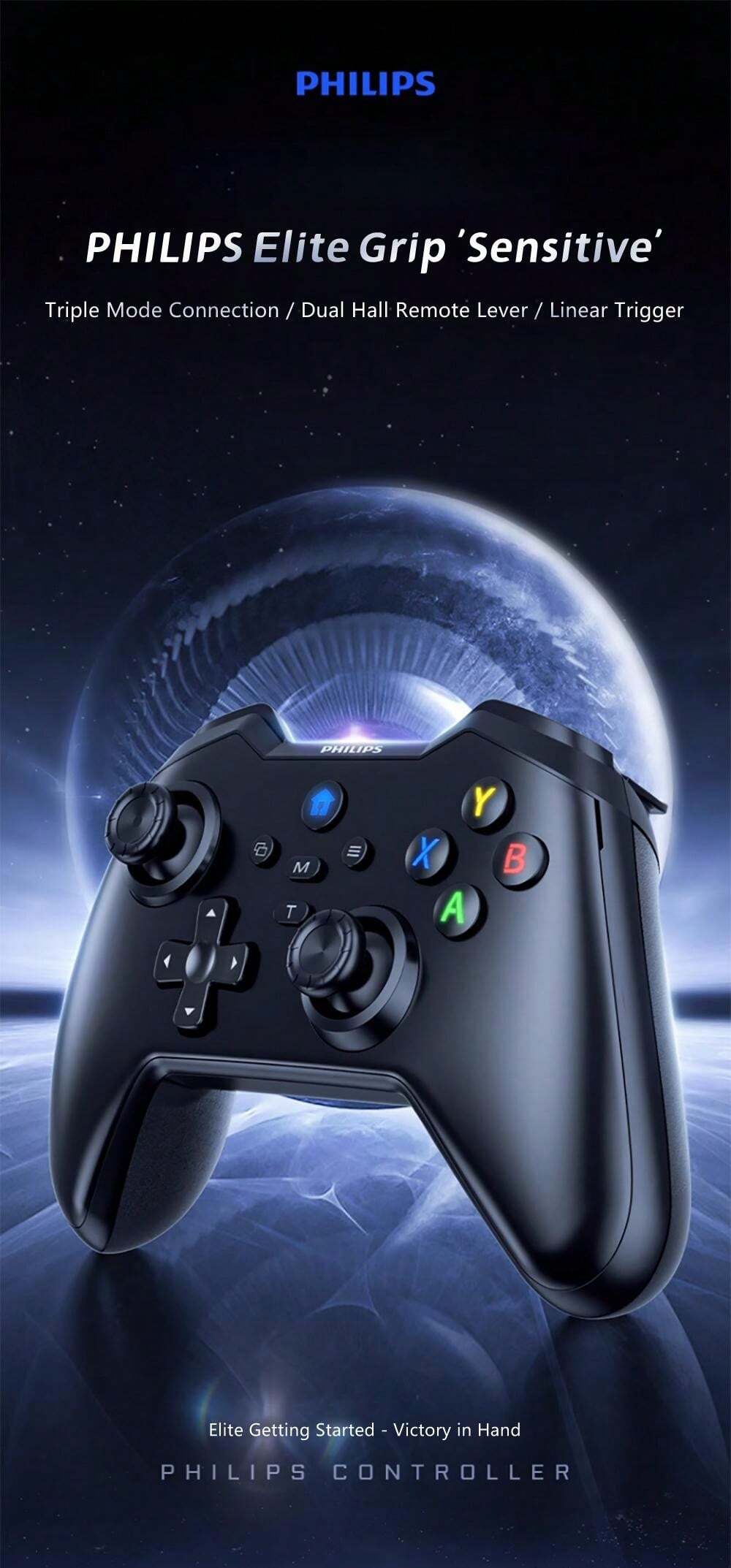 PHILIPS Mando de juego inalámbrico de 2.4G para Windows PC, iPhone ...