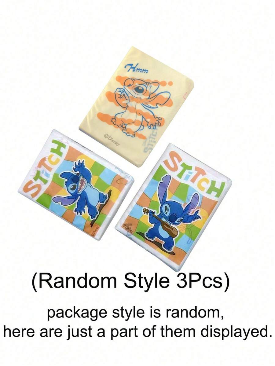 Genuine Handkerchief Paper Anime Cartoon Figure Kawaii Stitch&Lilo ...