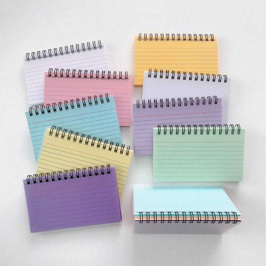 50 Sheets Random, Spiral Bound Lined Memo Pad, Suitable For Daily Note ...