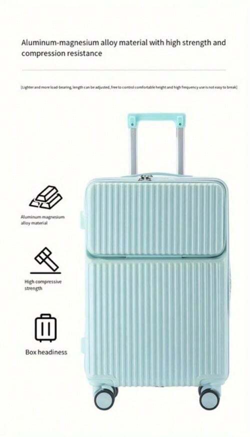 20" Bagagem de mão, mala rígida expansível, ABS+PC Hard Shell Spinner ...