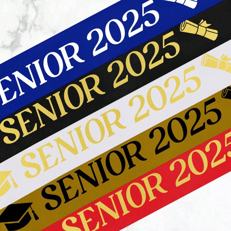 Écharpe CLASSE DE 2025 pour la décoration de fête de remise des ...