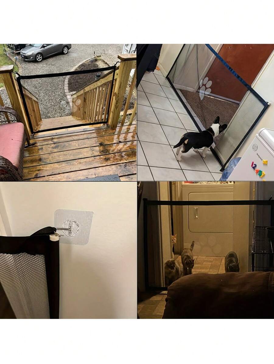 Barreira de cerca para animais de estimação sem perfuração, rede de ...