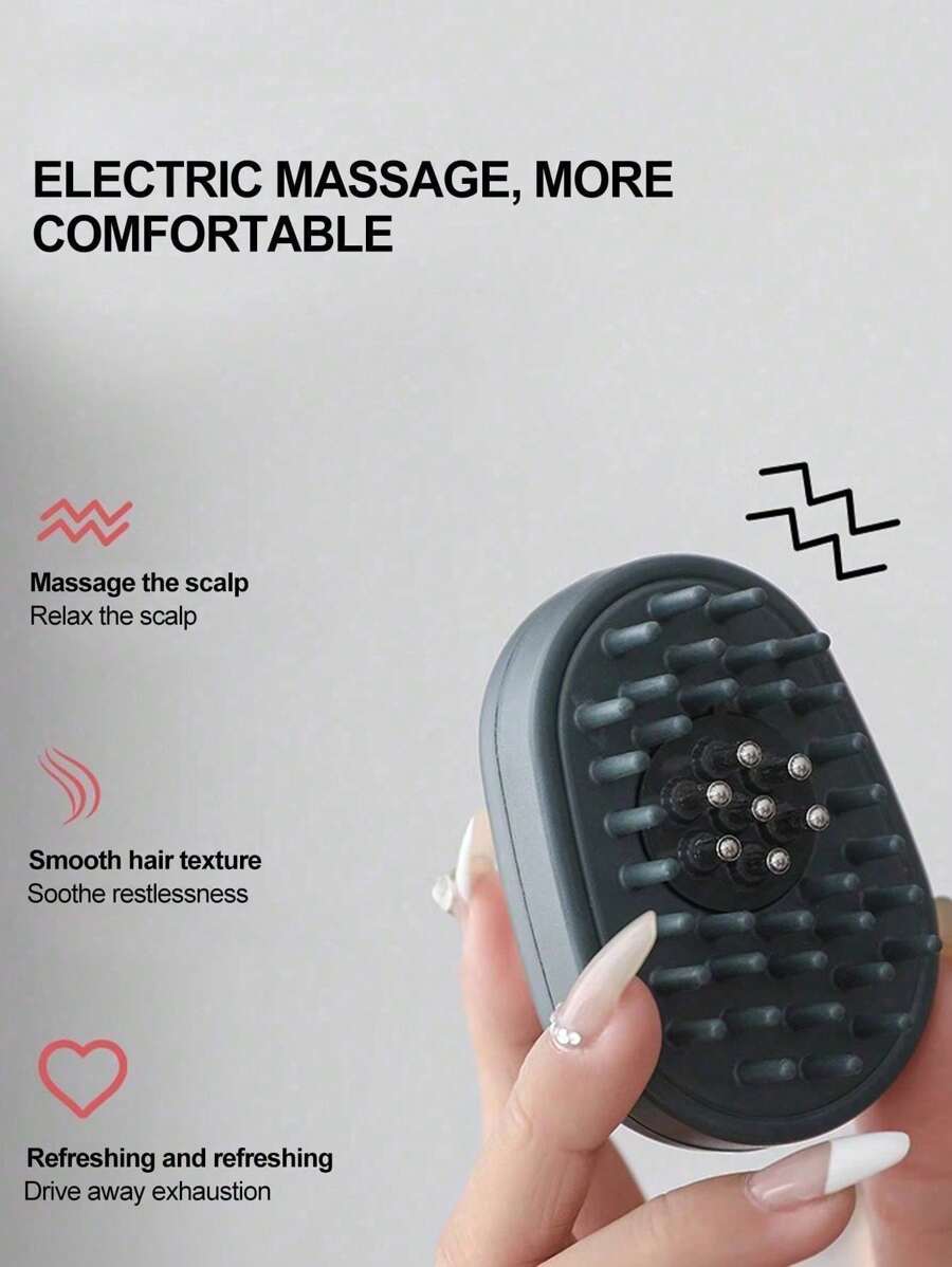 Hoofdhuid Elektrische Vloeistofgeleider Kam Ontlading Massage Kam Bal Massage Hoofd Behandeling ...