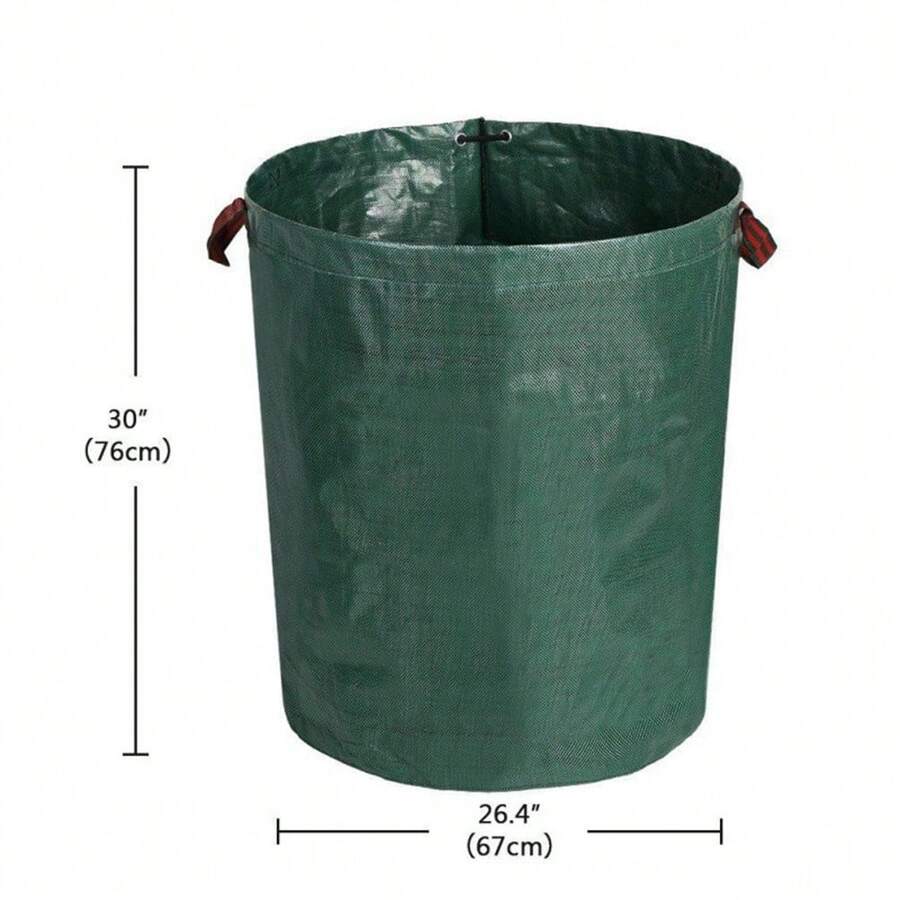 72 Gallon Garden Yard Waste Bags Sacks, Reuseable Gardening Lawn Leaf ...