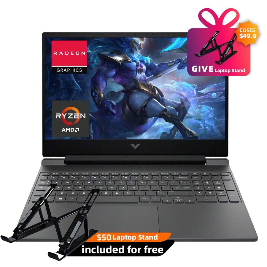 HP Victus 15.6 Ryzen 5 Gaming Laptop, 15.6 FHD 144Hz, Ryzen 5 7535HS ...