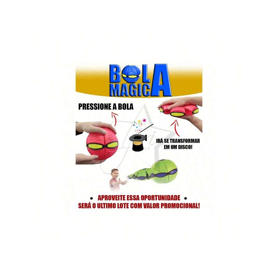 RED MAGIC BALL FLYING CRAZY LARGE SIZE ORIGINAL WITH LED TRANSFORMS ...