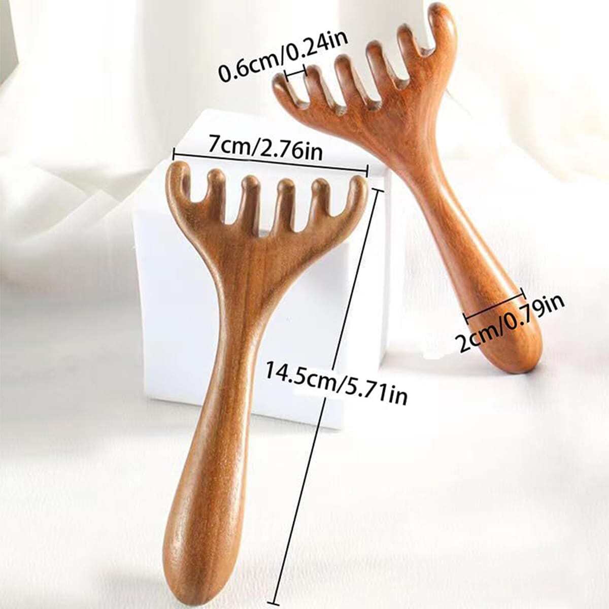 1pc Sandalwood Massage Comb, Used For Head Massage, For Relaxing The ...