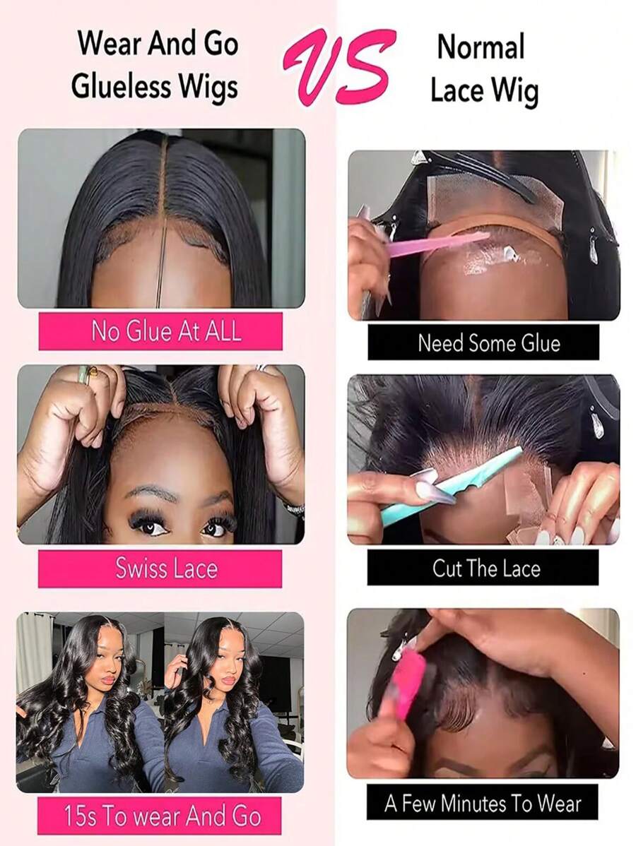 Bye Bye Knots Glueless Wig Ready To Go Glueless Wigs Human Hair Pre ...