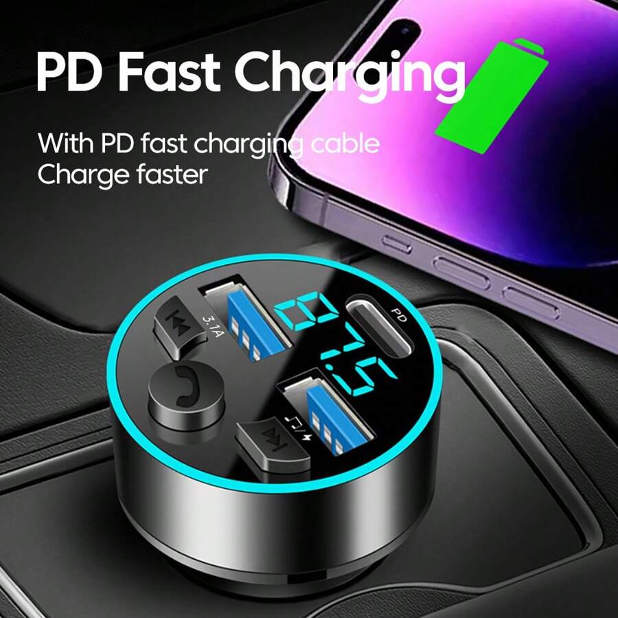 Circular Bluetooth MP3 Player With Car Charger | SHEIN South Africa