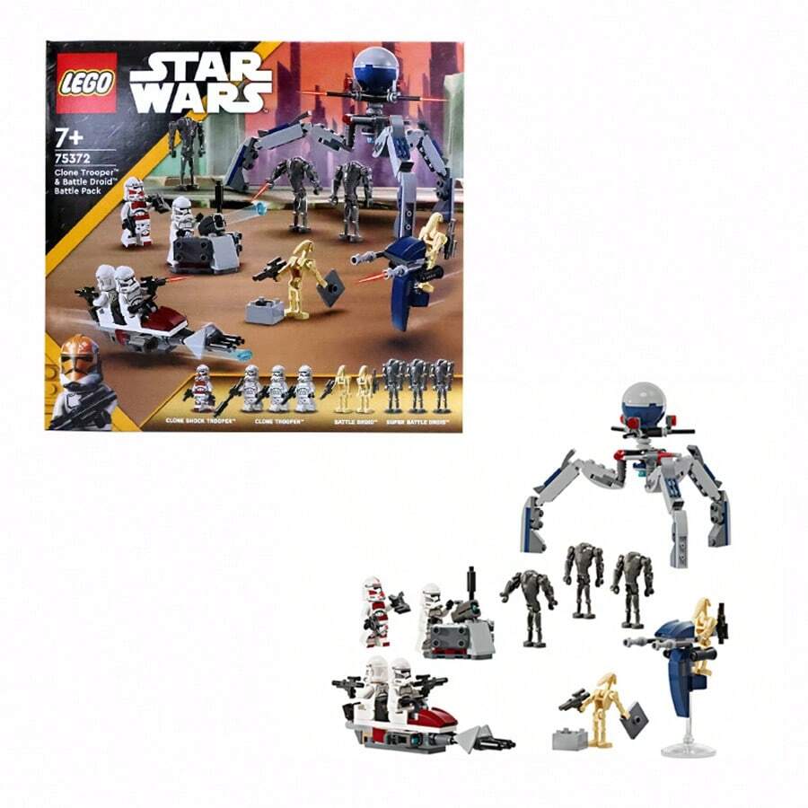 LEGO Star Wars 75372 Clone Soldiers And Combat Robots Battle Set ...