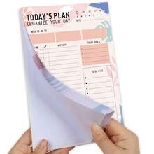 Daily Planner Notepad, Self-Discipline Record Book, Simple Tear-Off ...