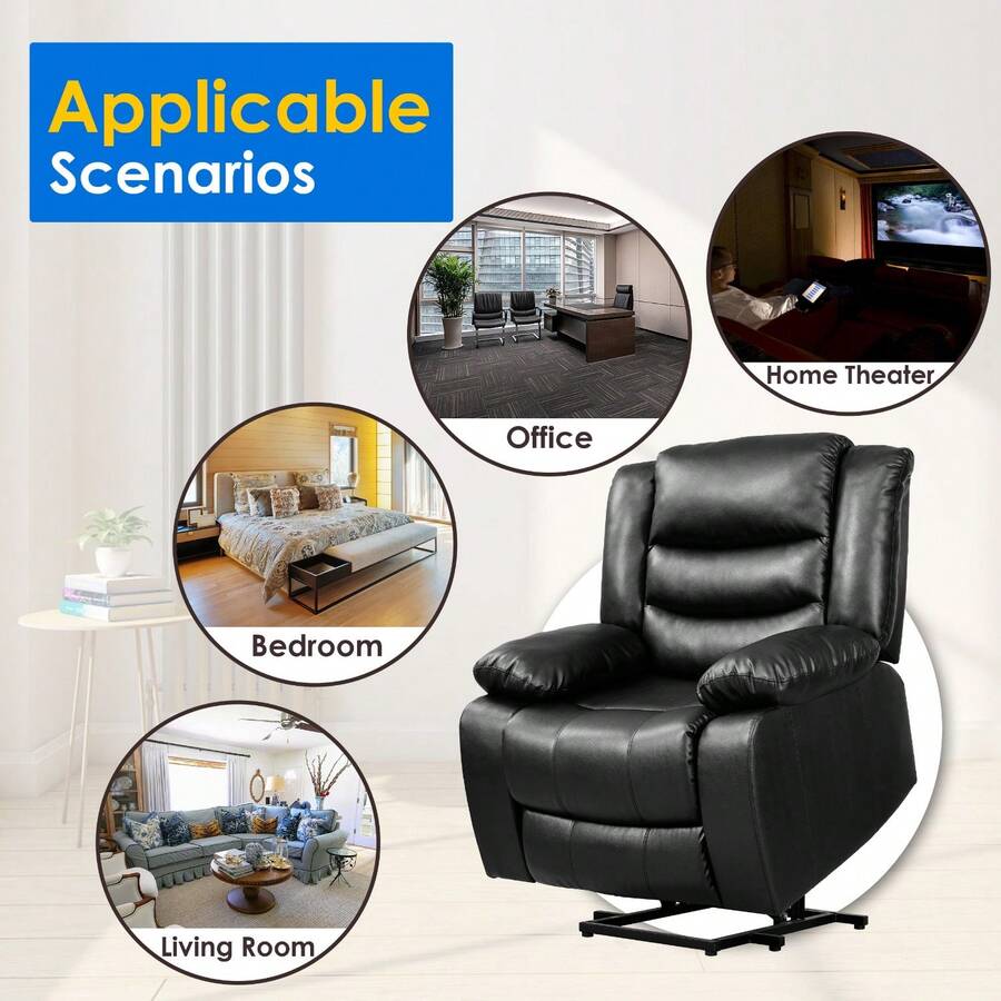 Power Lift Recliner Chair, Swivel Rocker Chair For Elderly People Comfy ...