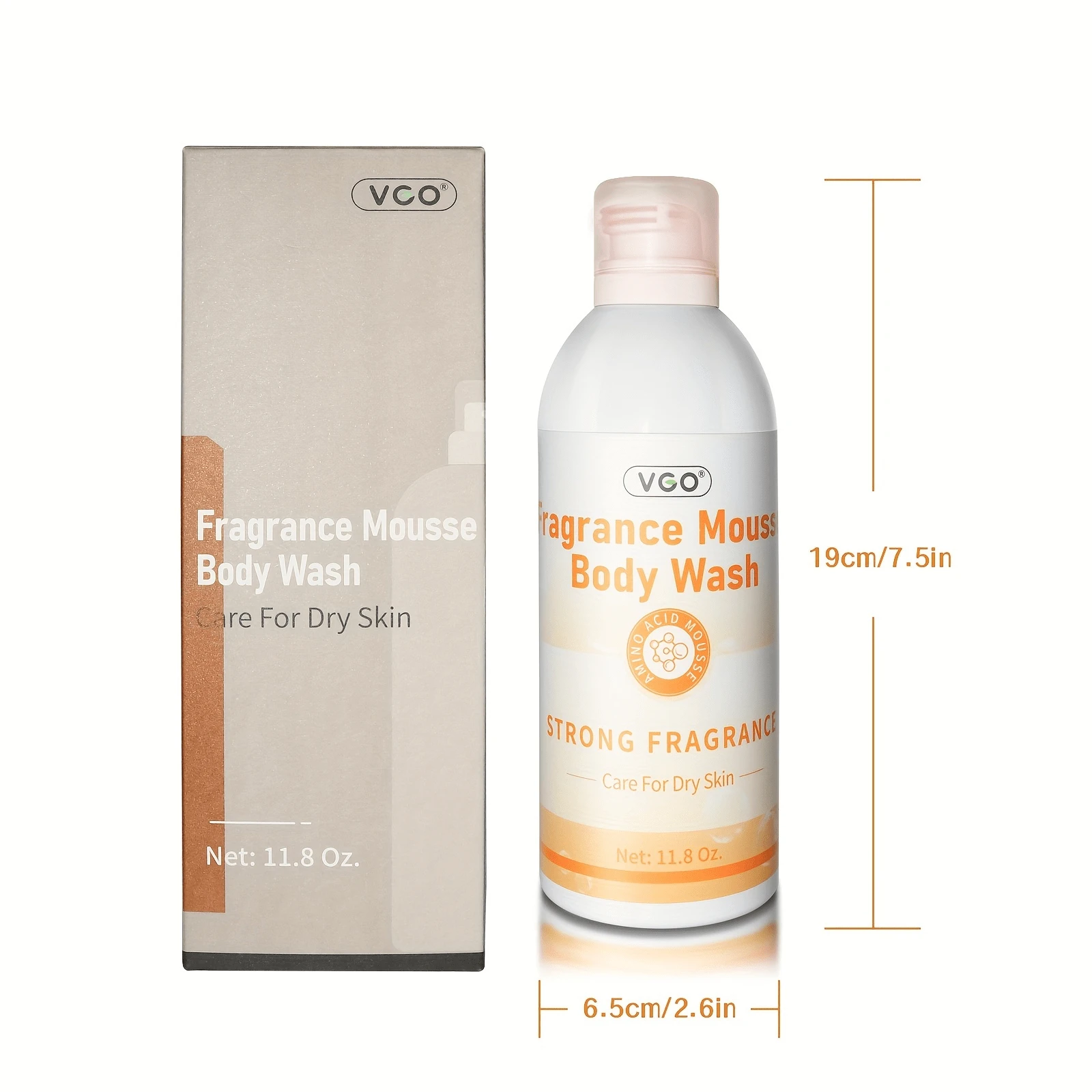 VGO Fragrance Mousse Body Wash, Cleansing And Moisturizing For Body ...