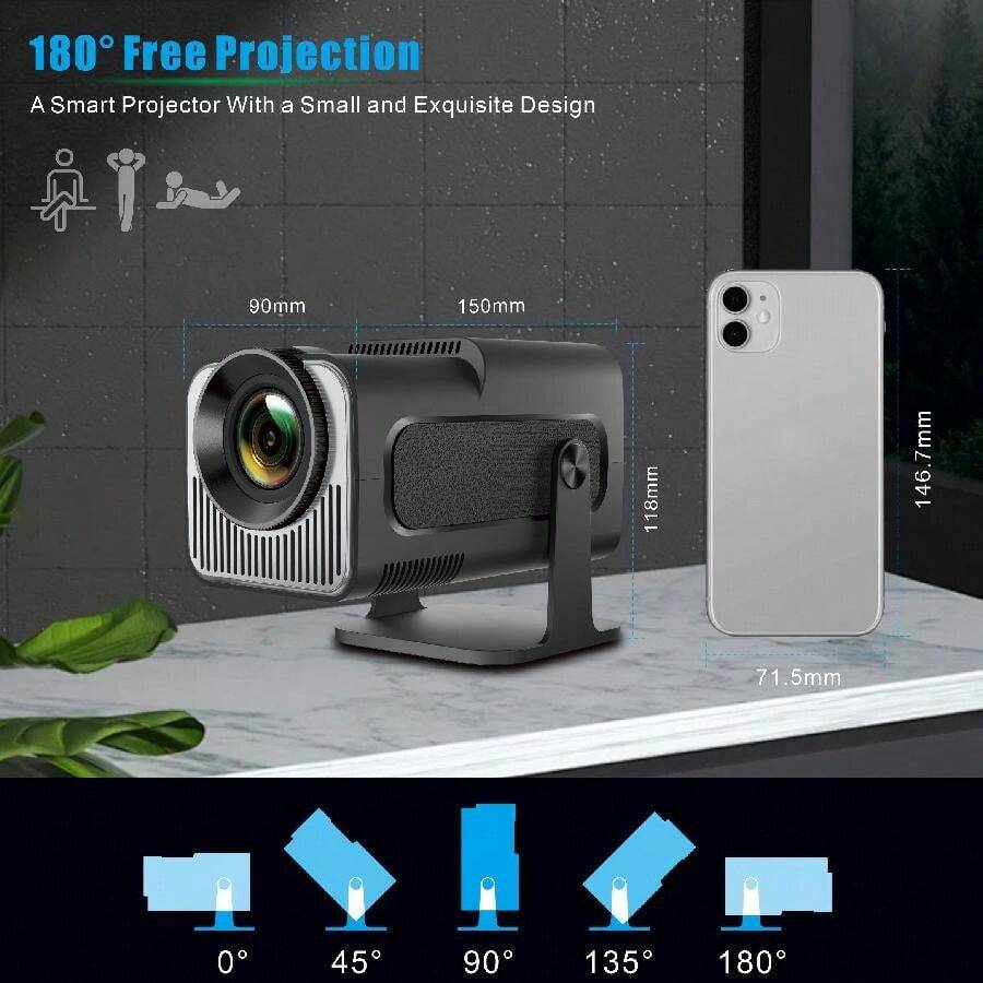 ENUOSUMA Flash Price HY320 4K Android 11 Projector Native 1080P 200ANSI ...