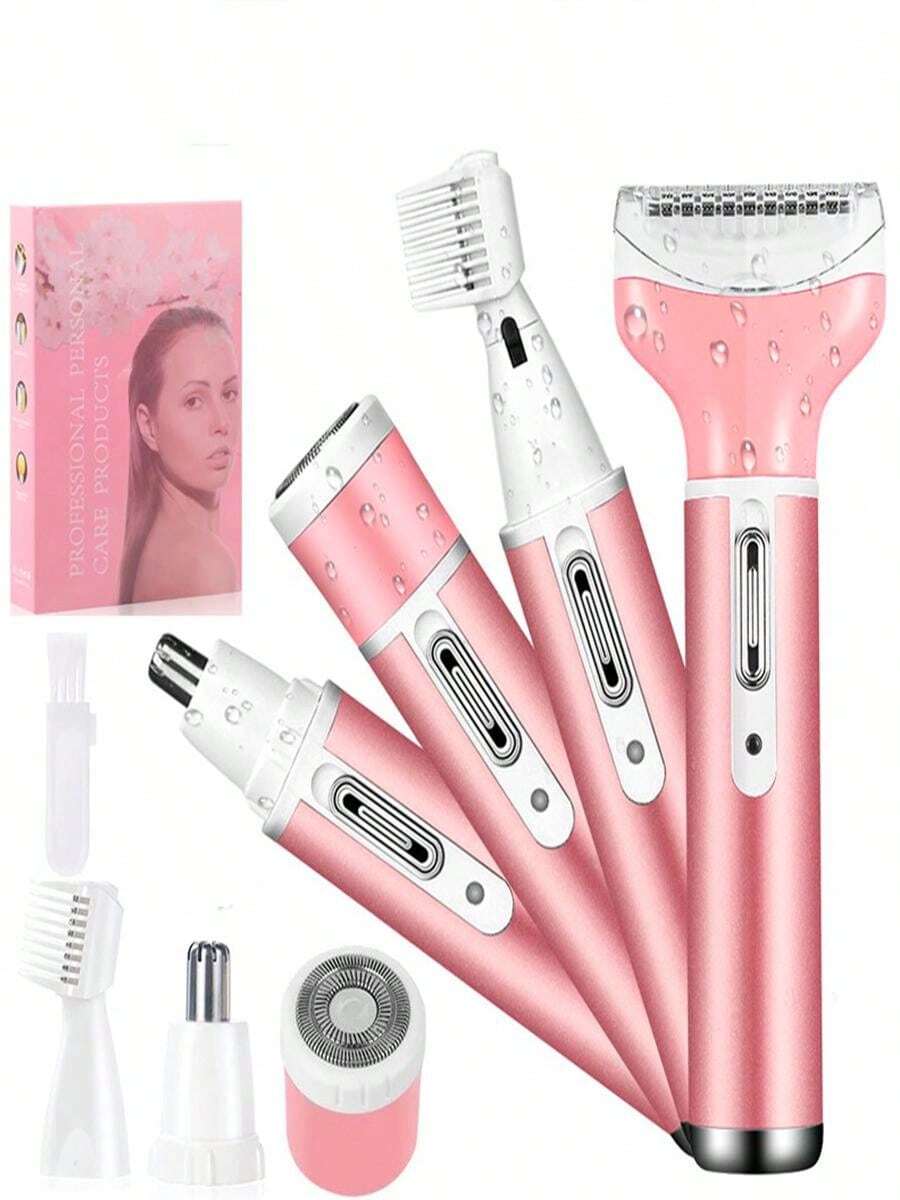 Women Epilators Electric Shavers Razors Trimmers 4-IN-1 For Women On Private Area And Leg Armpit ...