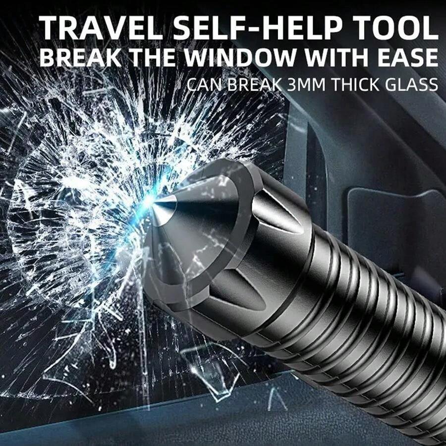 HEE RAK 1pc Multifunctional Outdoor Self-Defense Flashlight Wolf Tooth ...