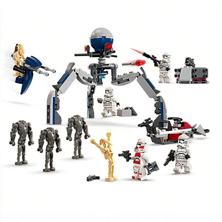 LEGO Star Wars 75372 Clone Soldiers And Combat Robots Battle Set ...