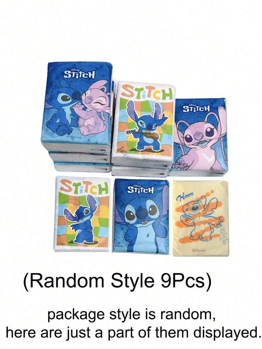 Genuine Handkerchief Paper Anime Cartoon Figure Kawaii Stitch&Lilo ...