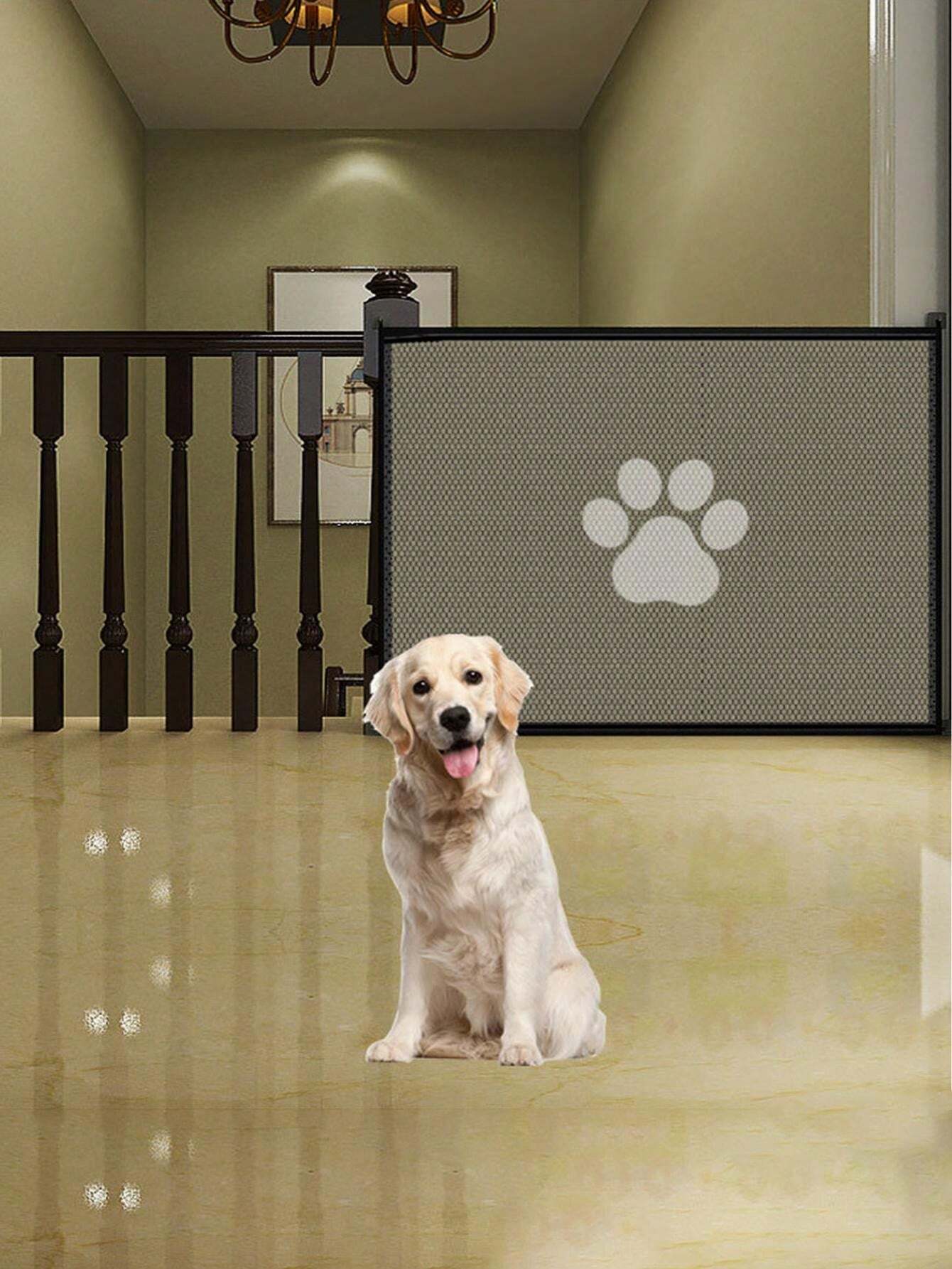No Drilling Required Pet Divider Fence, Dog Isolation Net, Portable ...