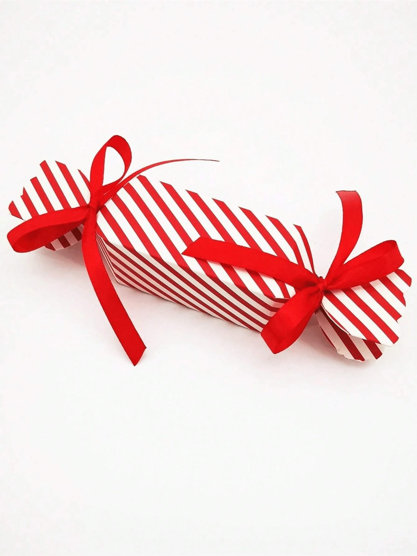 10/20/30/50 Pcs Candy Shaped Favor Boxes Striped Gift Boxes Christmas ...