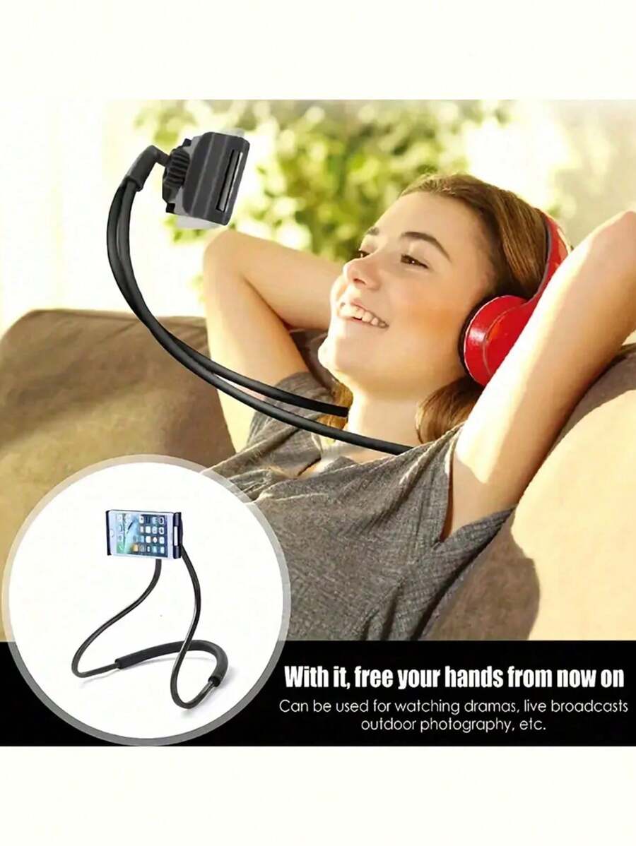 Slouchy Neck Phone Holder, Hanging Phone Stand For Selfie, Live ...