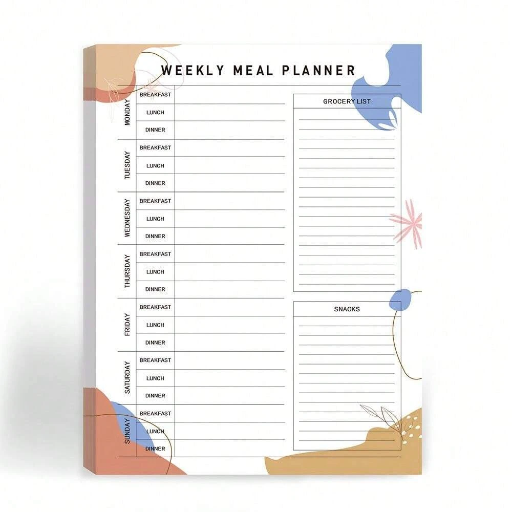 Daily Planner Notepad, Self-Discipline Record Book, Simple Tear-Off ...