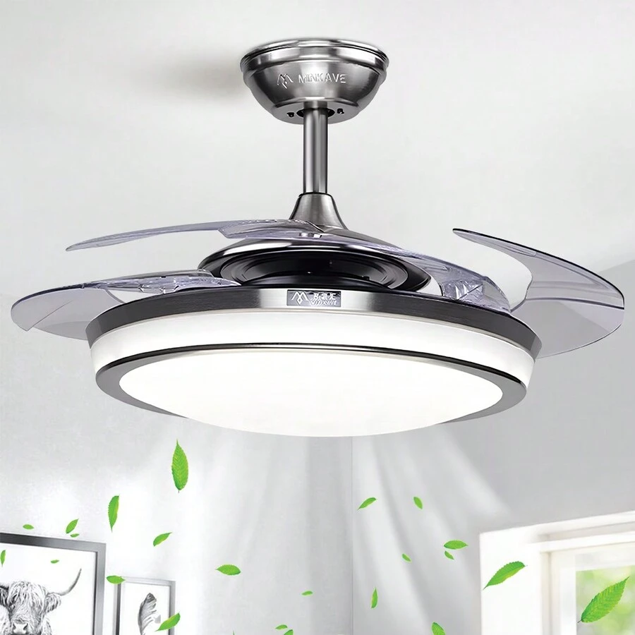 48 Inch Fandelier Ceiling Fan Light With Remote Control, Retractable ...