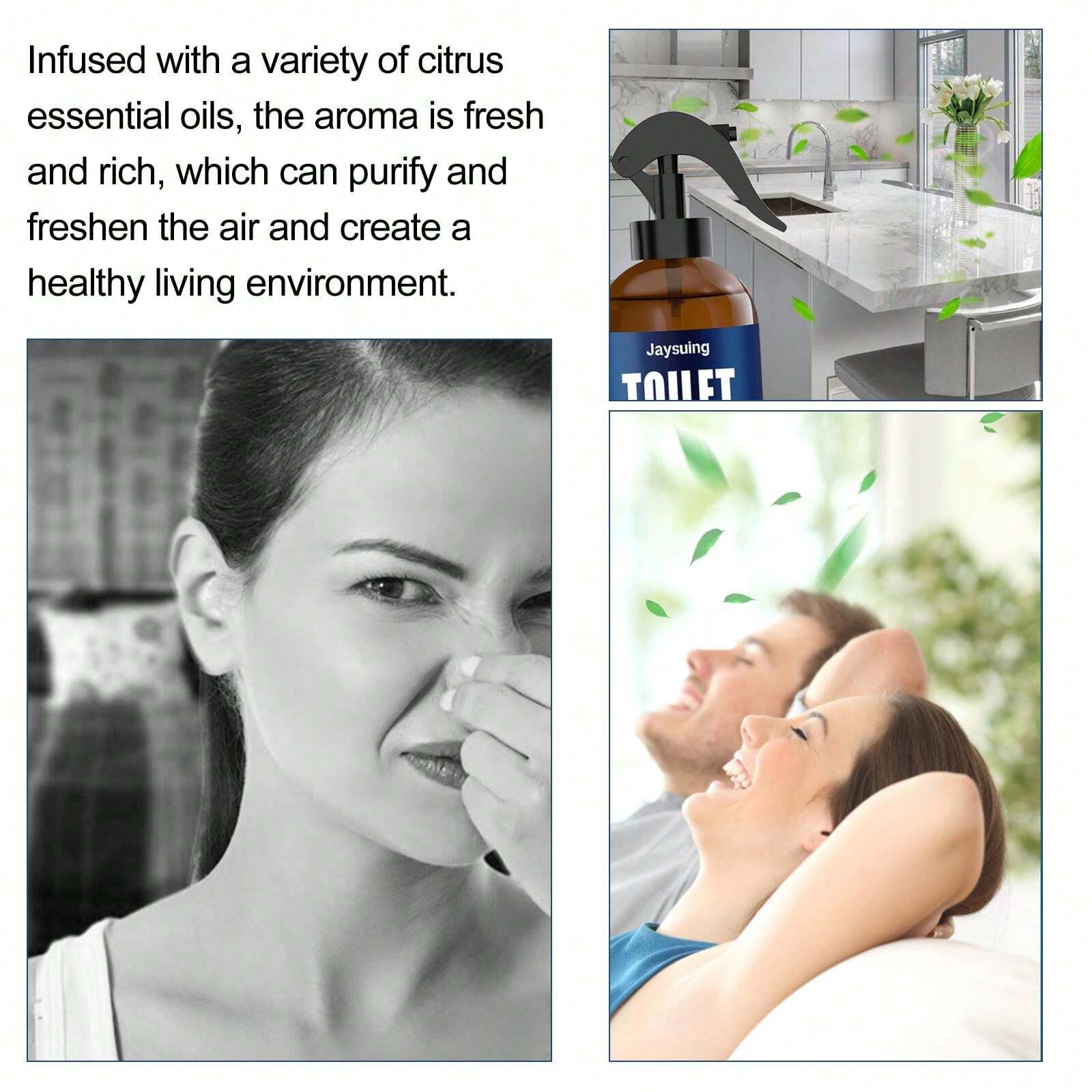 Bathroom Fragrance Spray, Long-Lasting Scented Air Freshener For Home ...