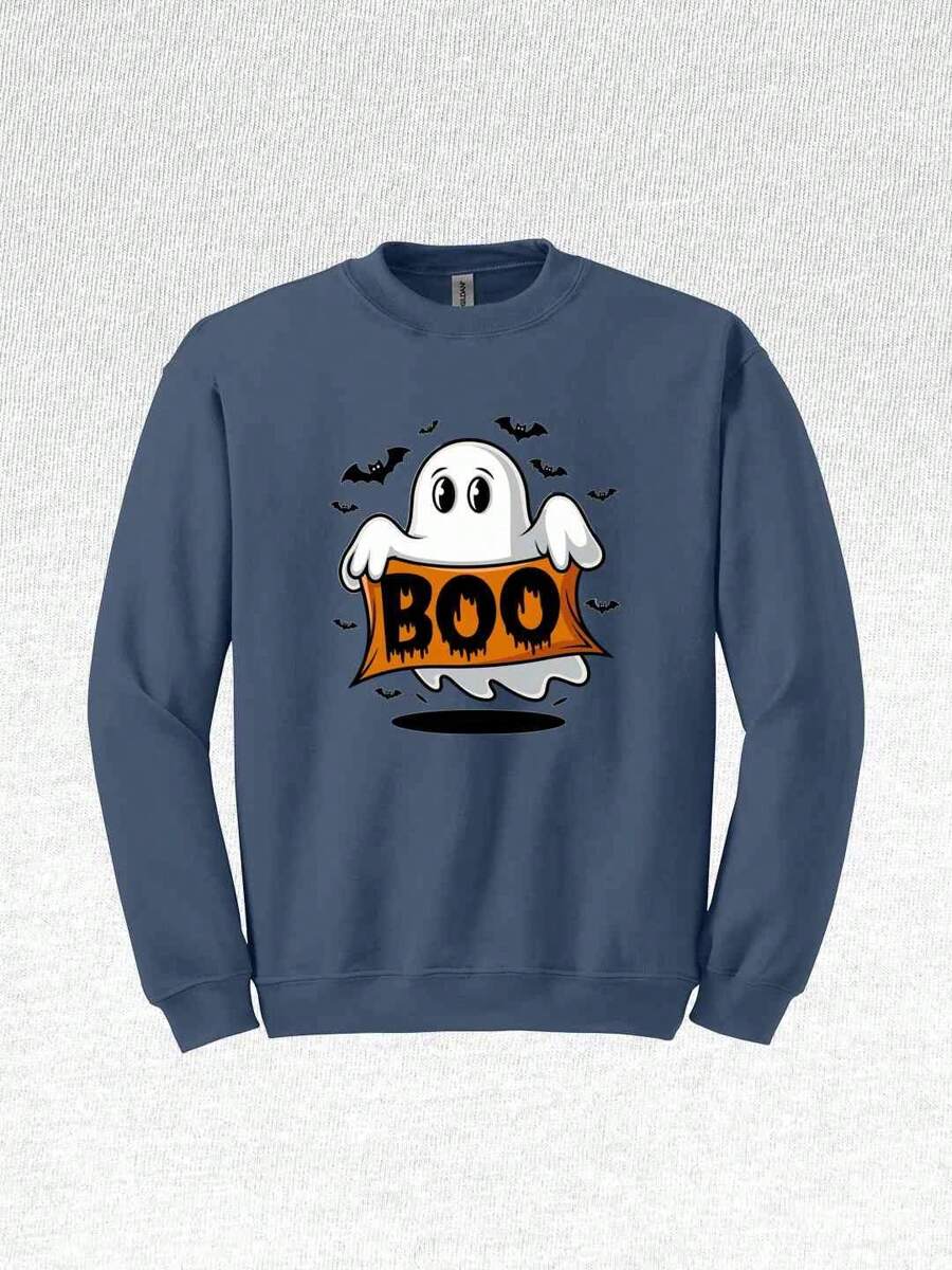 Boo Sweatshirt, Halloween Ghost Sweatshirt, Boo Shirt, Spooky Ghost ...