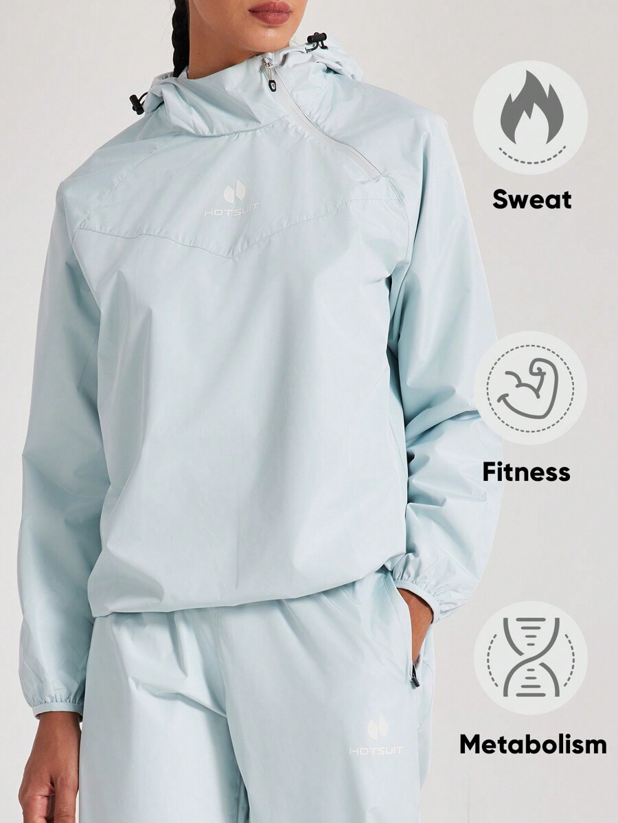 HOTSUIT Women Sauna Jacket Boxing Gym Sweat Suits Workout Jacket Women Sauna Top Sauna Shirt ...