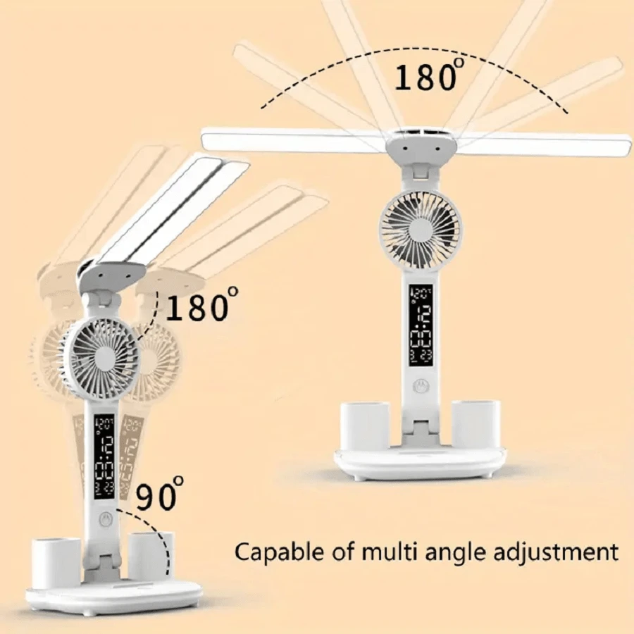 Lámpara de escritorio LED versátil con fecha digital, pantalla de ...