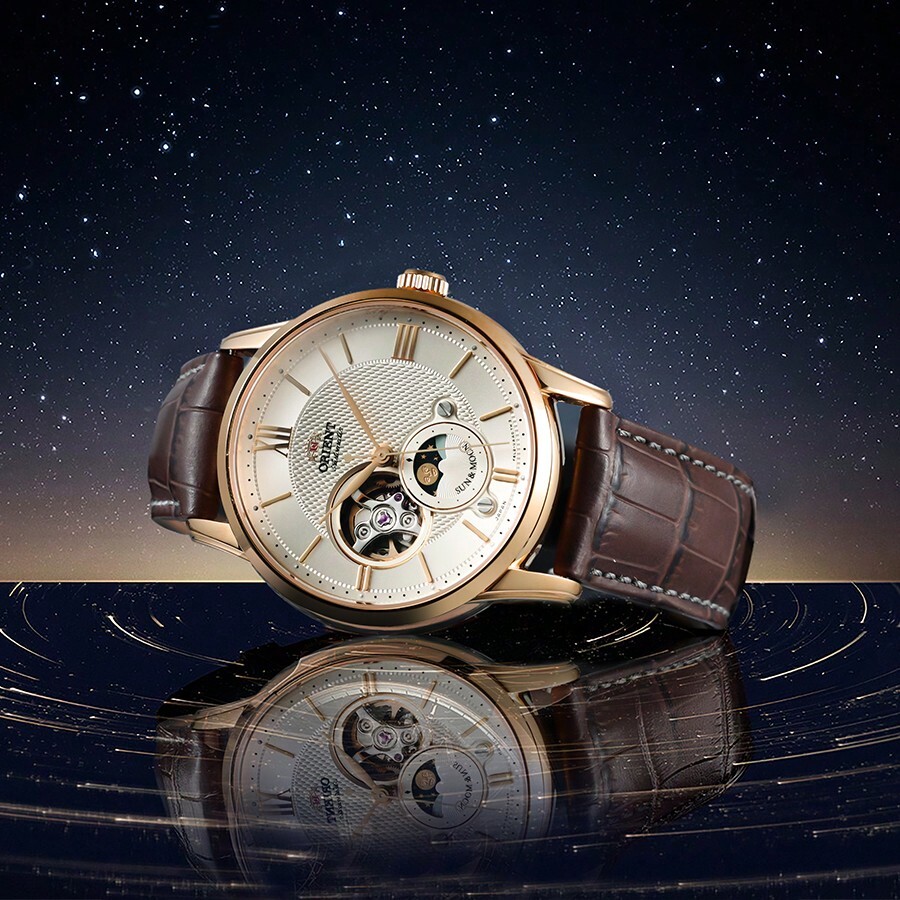 Orient Orient Automatic Mechanical Watch Men's Sun And Moon Dial Watch ...