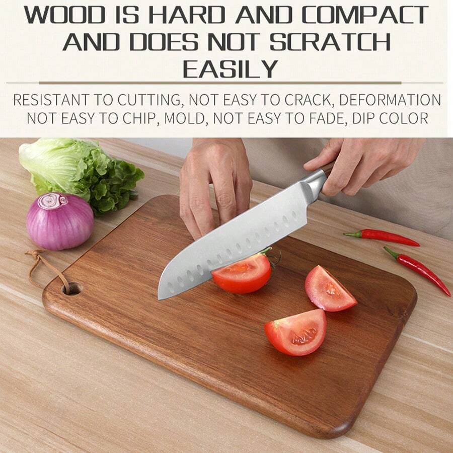 Natural Antibacterial And Mildew Resistant Cutting Board Kitchen Home Cutting Board Acacia Wood ...