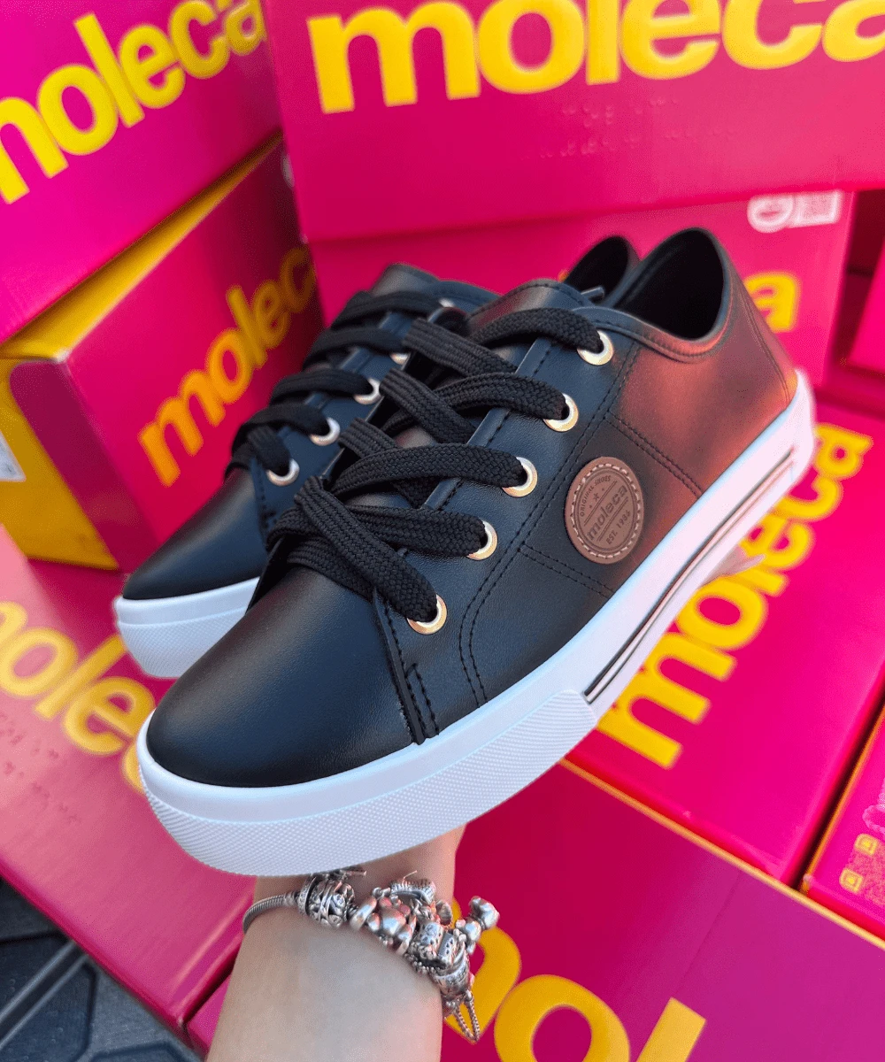 Moleca Women's Flatform Sneakers Versatile Comfortable Round Logo ...