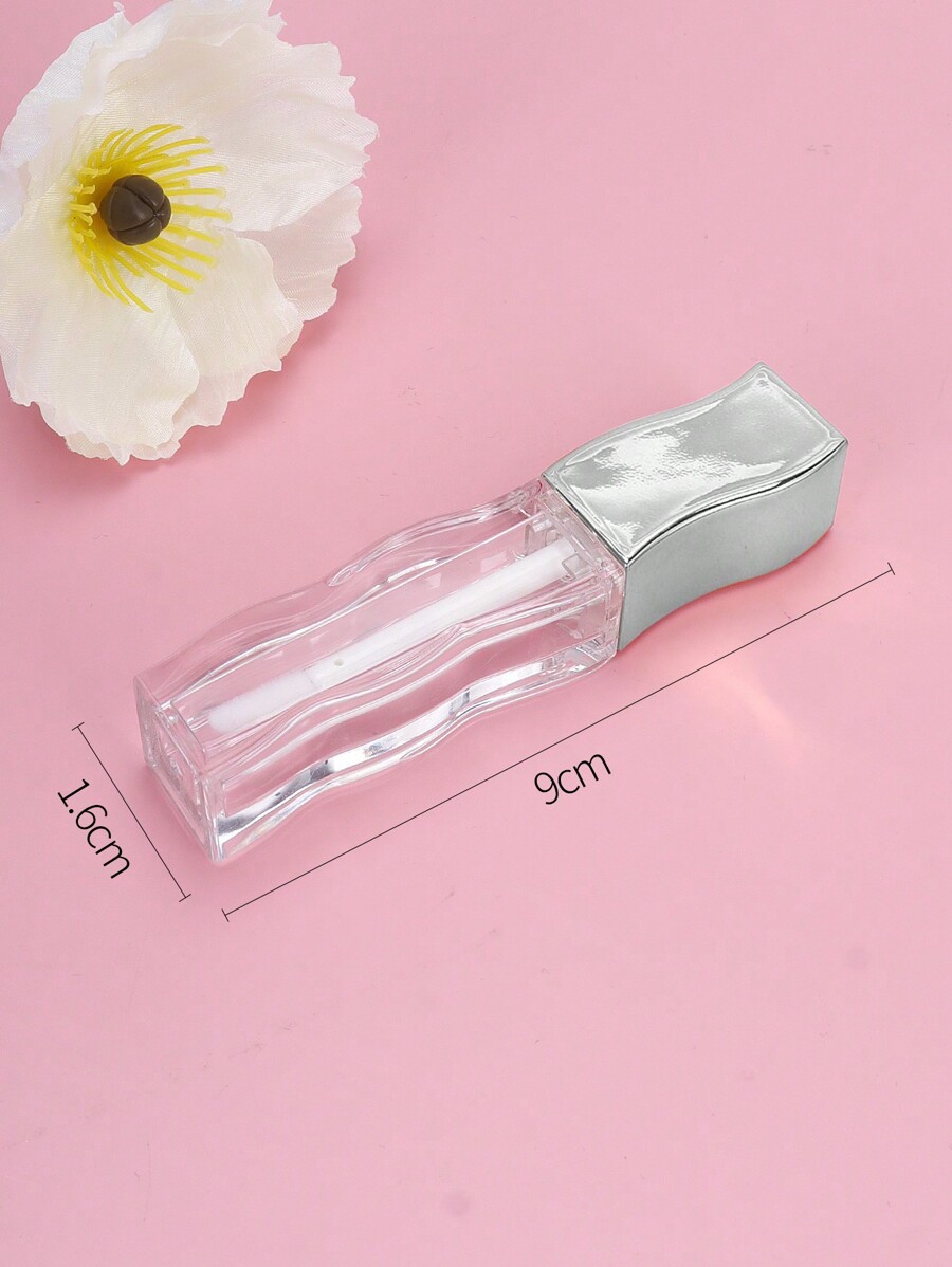 1pc 3ml Prata Twisted Wave Shaped Lip Gloss Frasco, Embalagem de ...