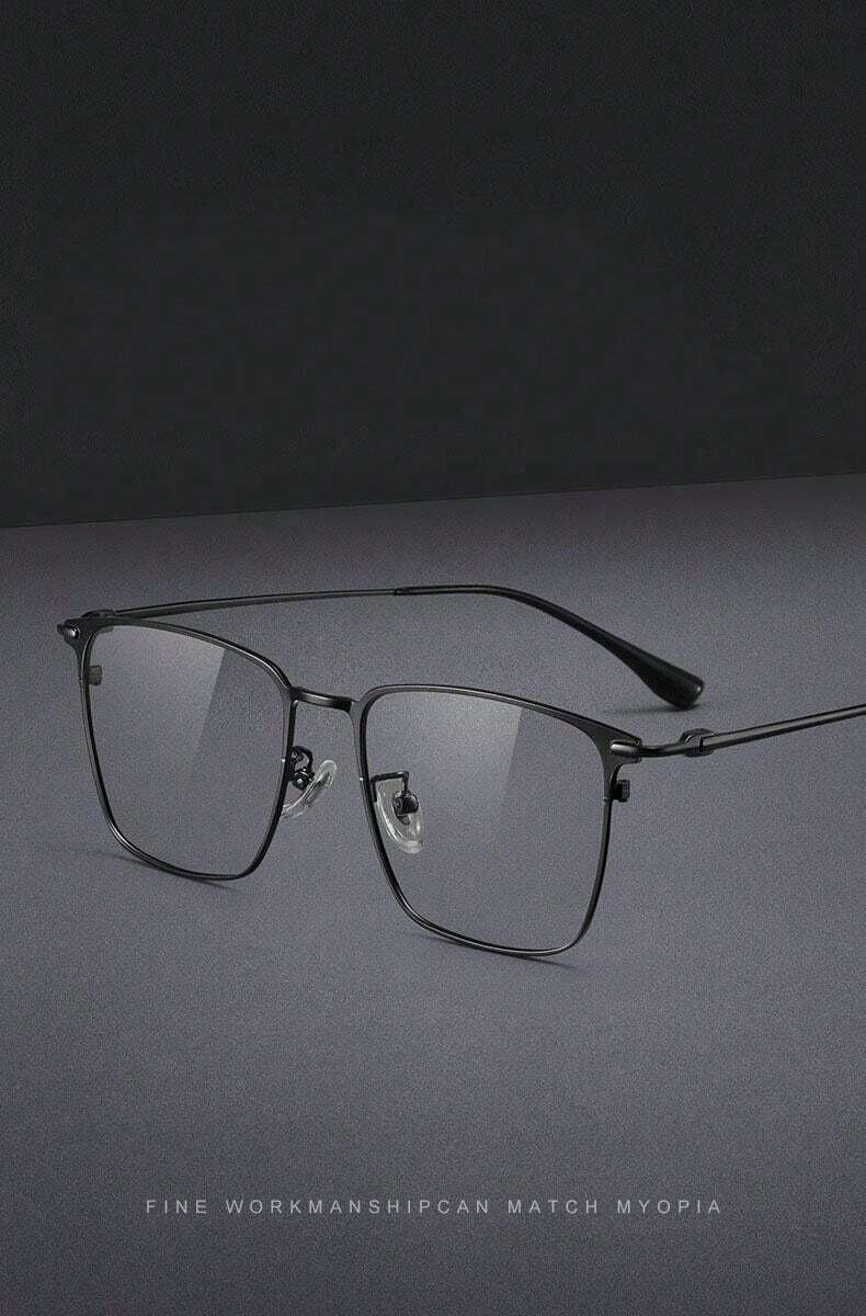 Gafas con montura de titanio para hombres, súper ligeras, línea de ...