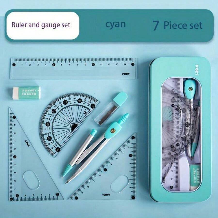 Compass And Ruler Set Cute Triangle Ruler Student Ruler Set Stationery ...