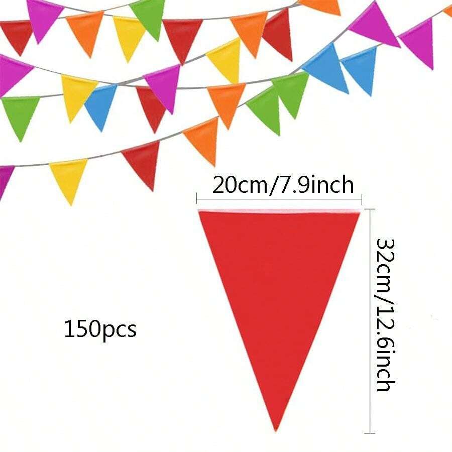 150pcs Colorful Pennant Banner Flags Multicolor Pennant Bulk, Grand ...