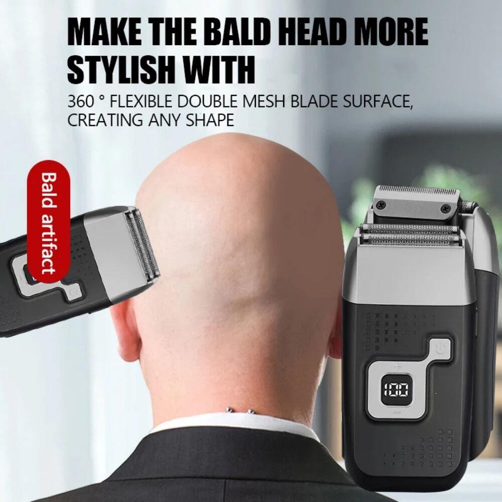 Máquina de cortar cabelo profissional recarregável, com capacidade de ...