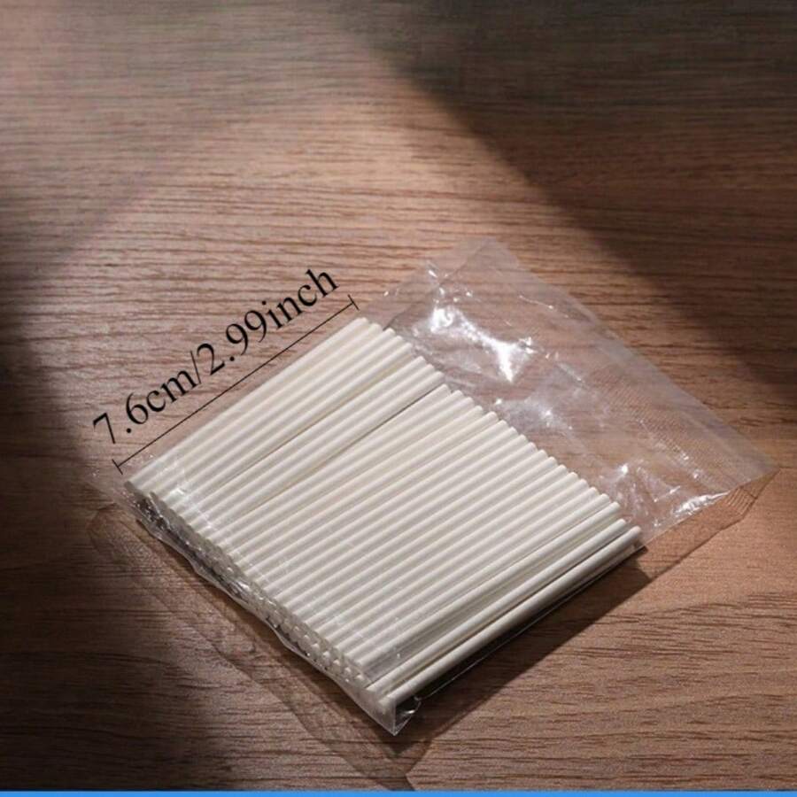 100pcs/300pcs Solid Paper Sticks, Lollipop Paper Sticks, Cake Pop ...