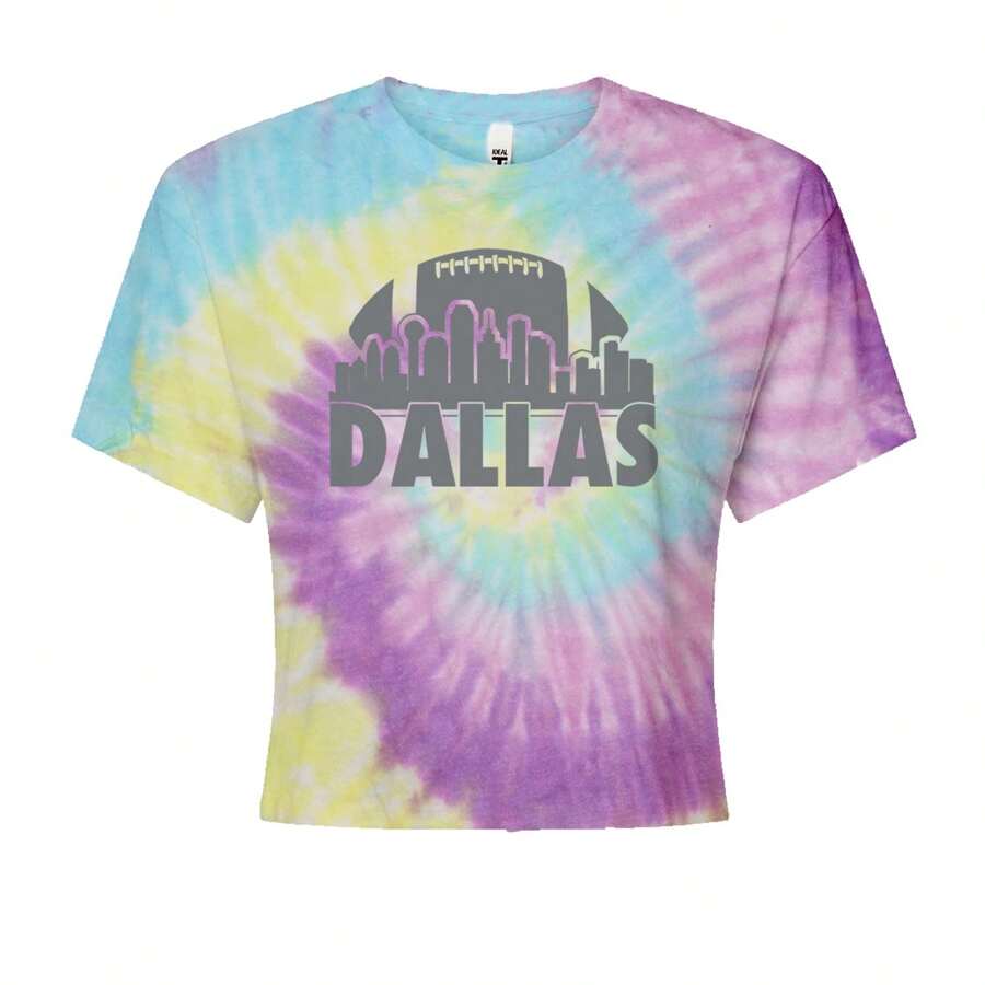 Dallas Texas Skyline Cropped T-Shirt | aktuelle Trends, günstig kaufen ...