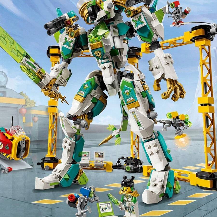 LEGO 80053 Wukong Xiaoxia Series Dragon Little Jiao White Dragon Battle ...