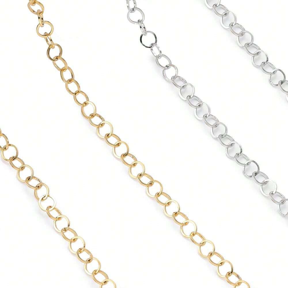2m Stainless Steel Square Link Chain, Multiple Styles Tail Extender ...