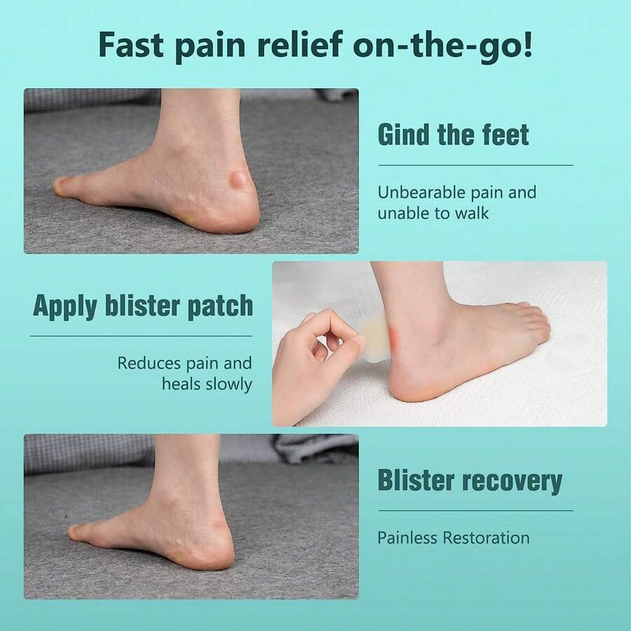Professional Foot Care Tool Invisible Gel Blister Patch Relief Blisters ...