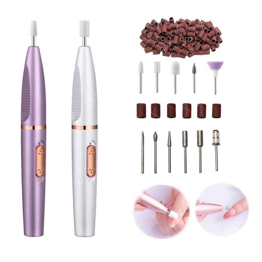 11-In-1 Portable Electric Nail File Kit, Gel Nail File Drill, Nail Care ...