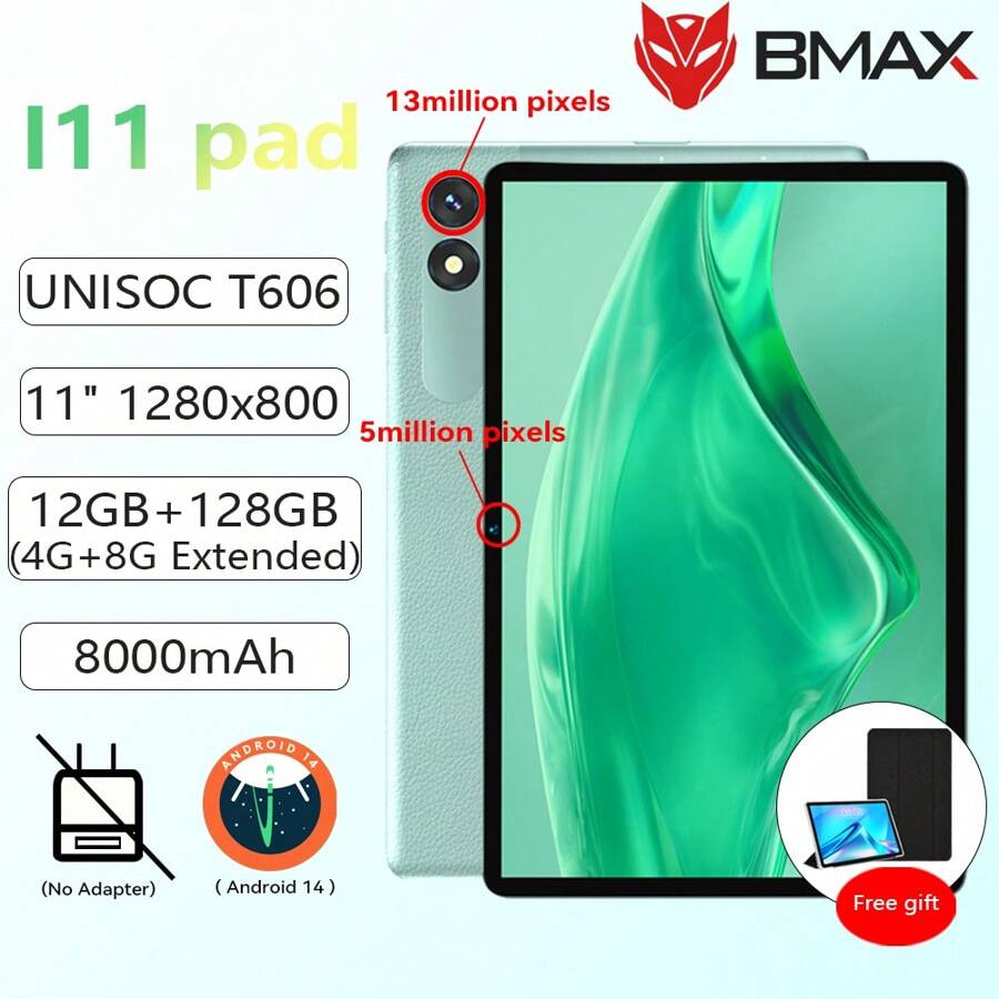 BMAX Bmax I11 2024 Tablet Unisoc T606 8-Core Ram4Gb (8G Extended ...