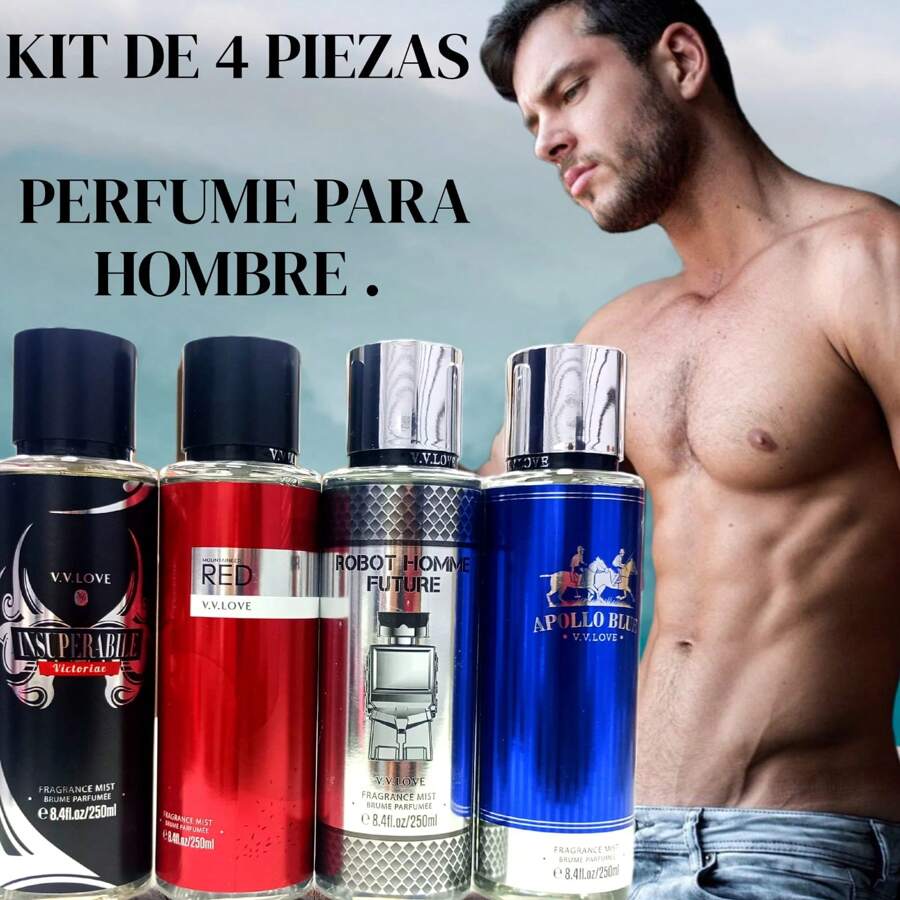 SET DE FRAGANCIAS PERFUMES PARA HOMBRE, 250ML PARA CABALLERO.AROMA ...