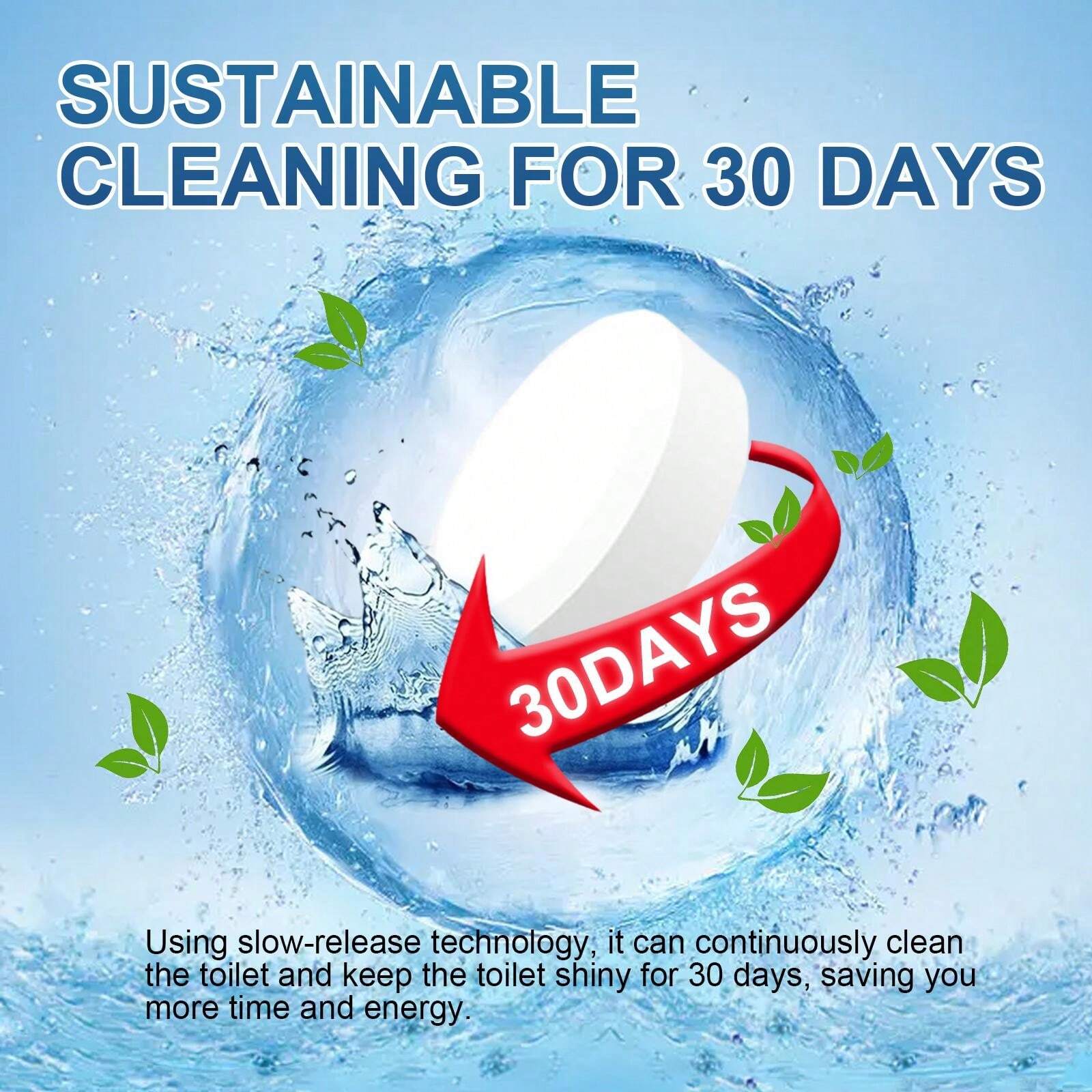 12pcs Toilet Cleaning Effervescent Tablets, Household Toilet Odor ...