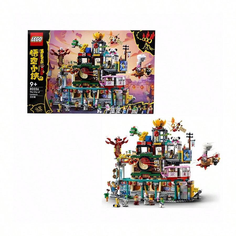 LEGO 80036 Blocos de Construção com Vista da Rua Xiaoxia da Cidade de ...