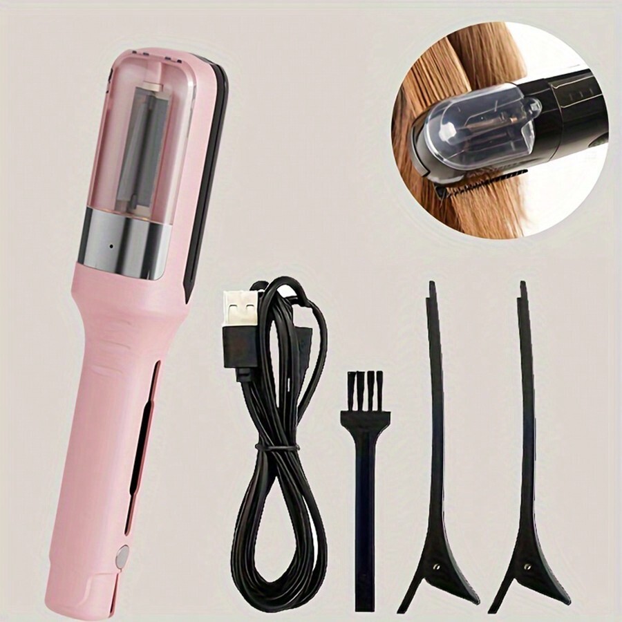 Rechargeable Hair Trimmer & Split Ends Hair Trimmer, 2-In-1 Portable ...